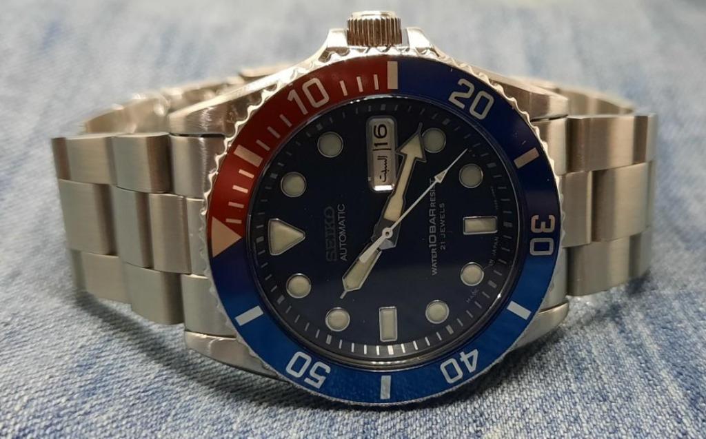 Seiko SKX033J Submariner 10 Bar 7S26-0040 21 Jewels Automatic Men's ...