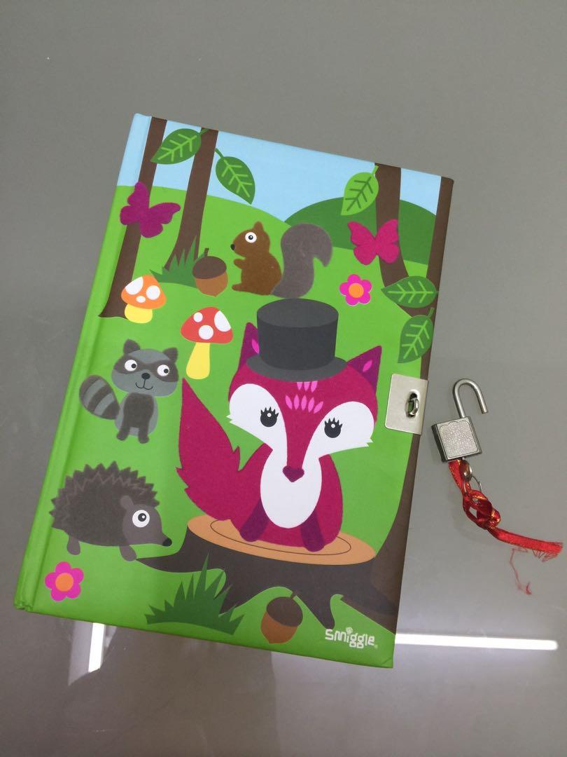 Smiggle Notebook with lock, Hobbies & Toys, Stationery & Craft ...
