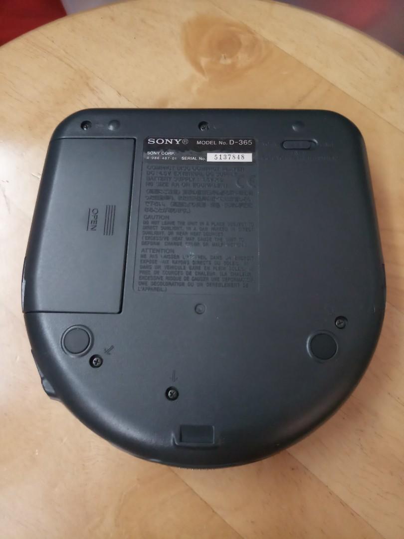 SONY D-365 DISCMAN WALKMAN CD PLAYER 全正常, 音響器材, 音樂播放裝置 MP3及CD Player ...