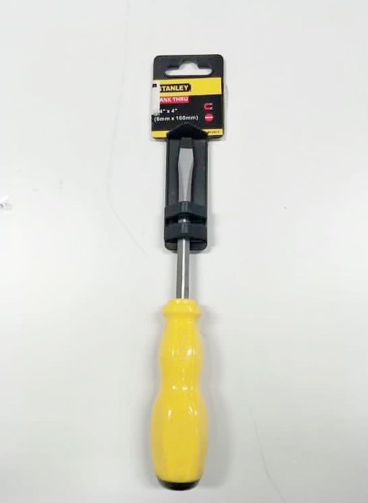 STANLEY SCREWDRIVER TANK THRU 6MMX 4, Furniture & Home Living, Home ...