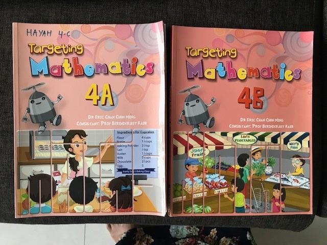 Textbook Primary 4 Targeting Mathematics 4A and 4B for both @ $8 ...