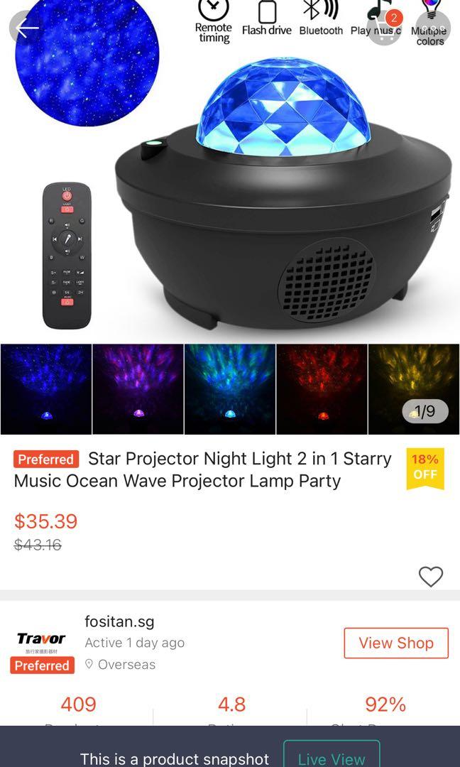 Tik Tok night light projector, Photography, Photography Accessories ...