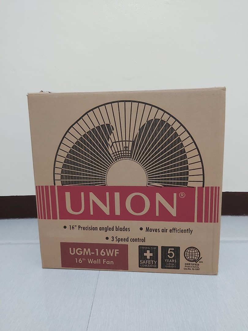 Union wall fan, Furniture & Home Living, Lighting & Fans, Fans on Carousell