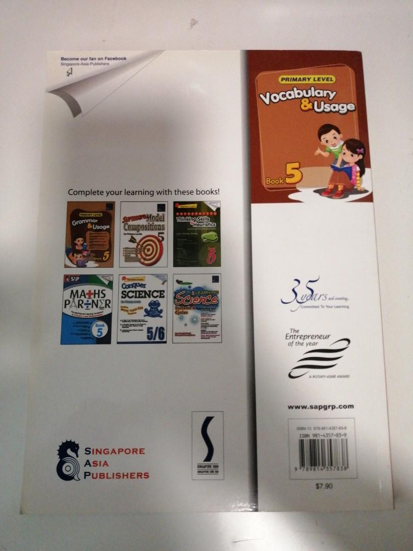 Vocabulary and Usage-Book 5, Hobbies & Toys, Books & Magazines ...