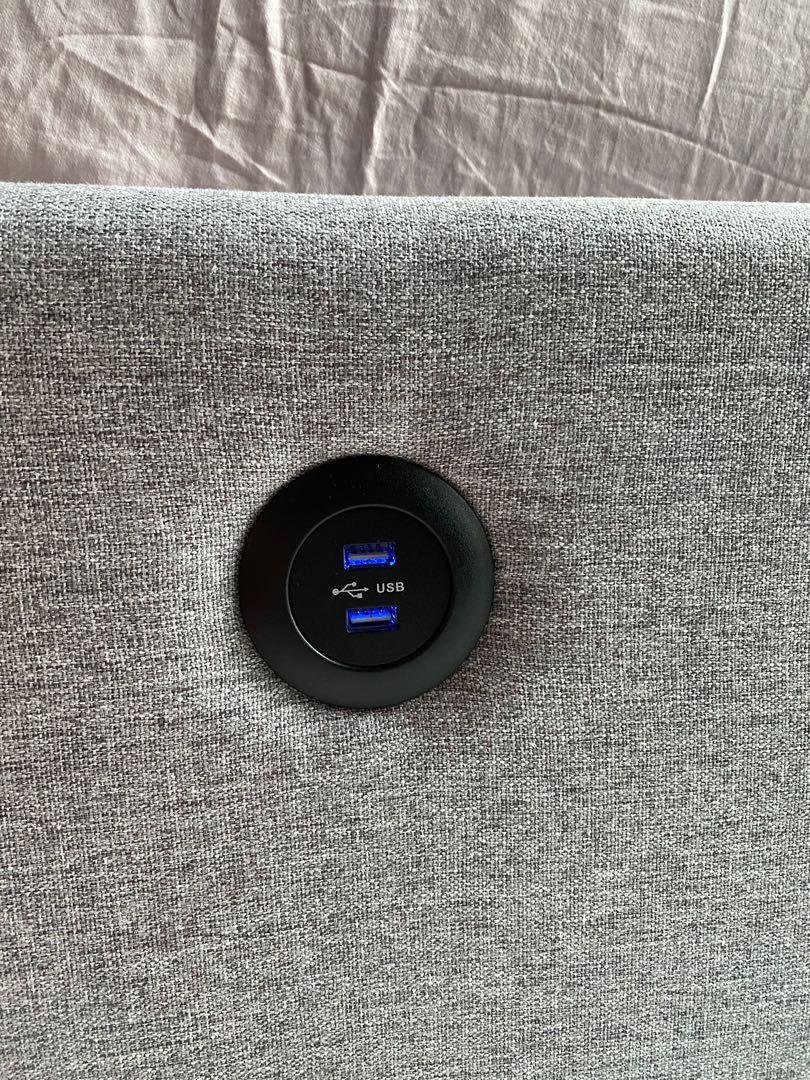 Woosa Mattress (King) + Woosa Adjustable Bed Frame with Headboard and ...