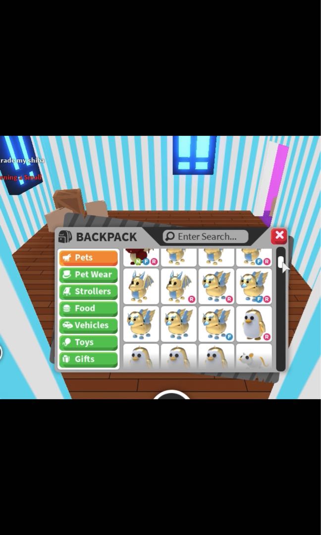 Adopt me golden griffin, Video Gaming, Gaming Accessories, Game Gift ...