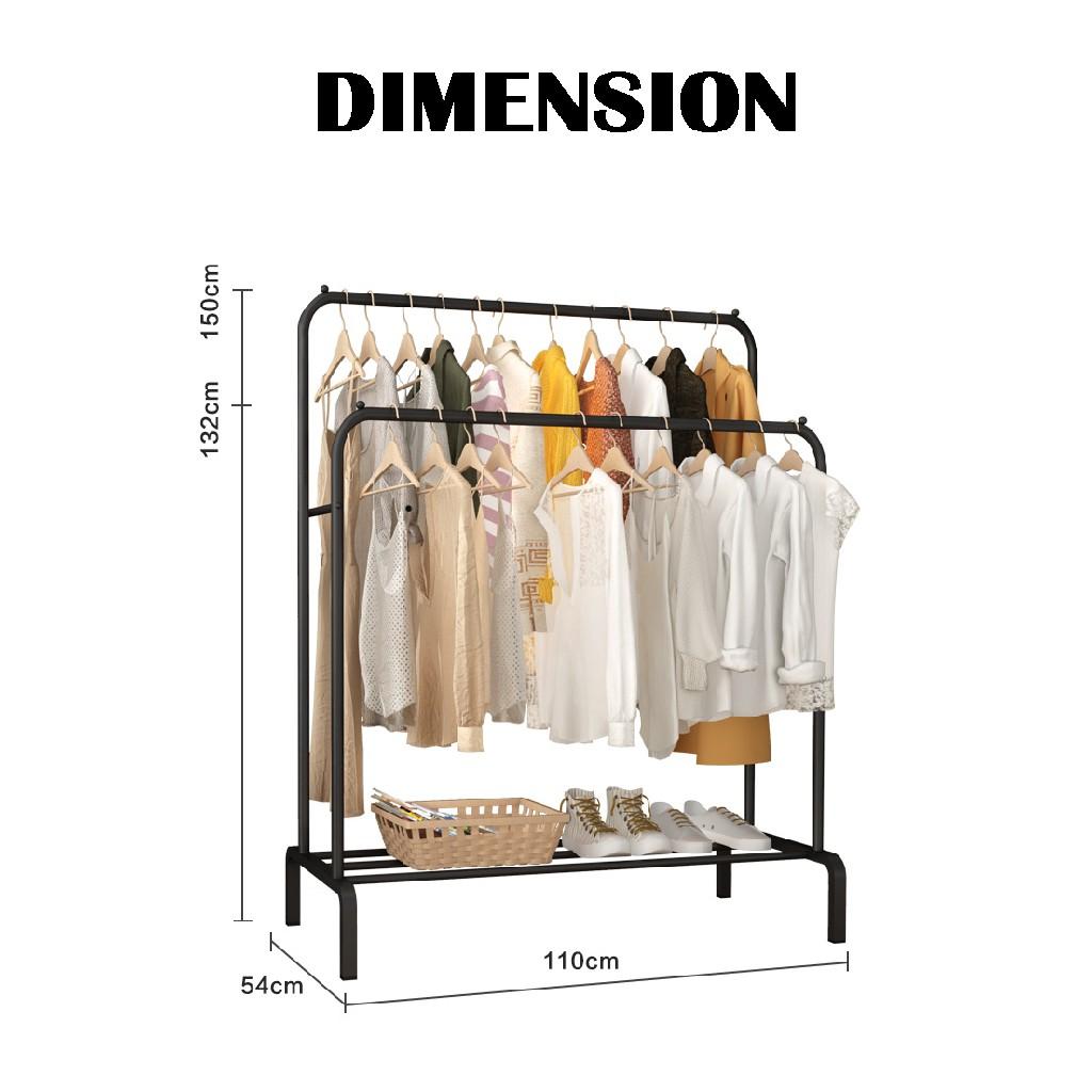 Ampai baju single/double pole, Furniture & Home Living, Furniture, Bed ...