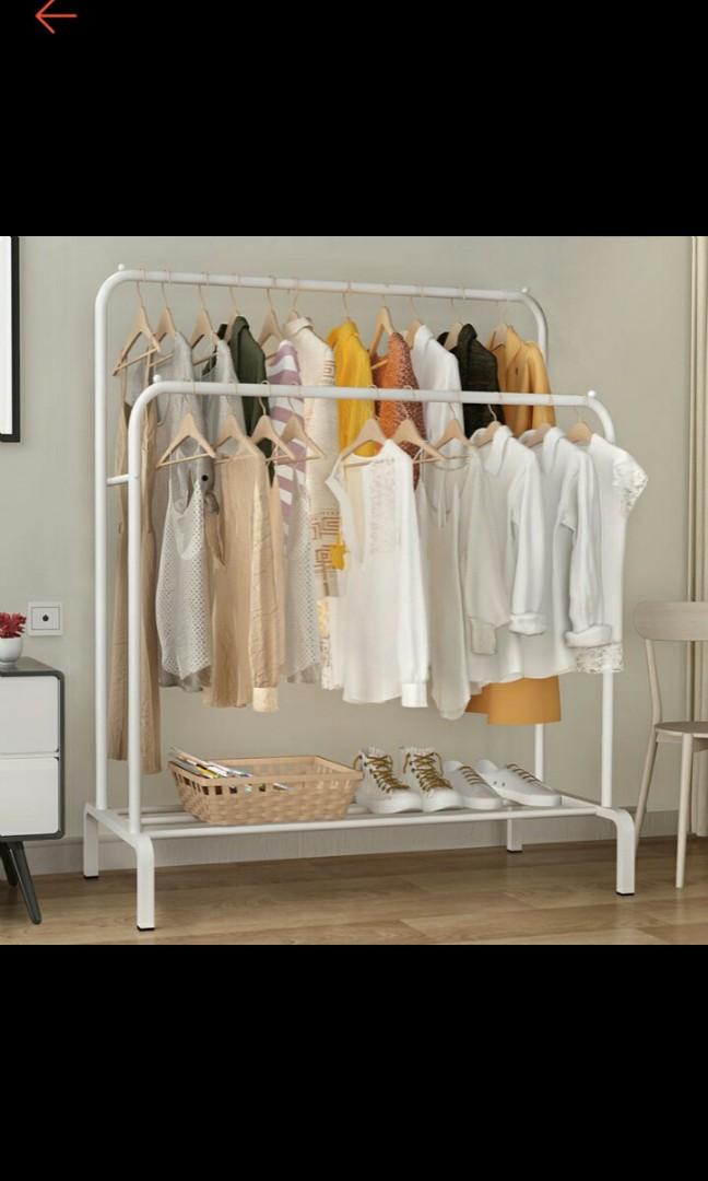 Ampai baju single/double pole, Furniture & Home Living, Furniture, Bed ...