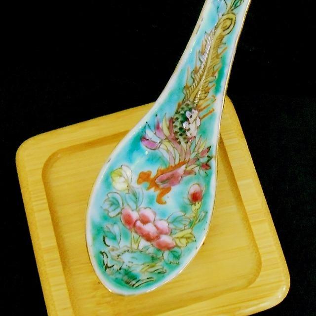 Antique famille rose Chinese Peranakan Nonya Spoons, 4 pcs, Furniture ...