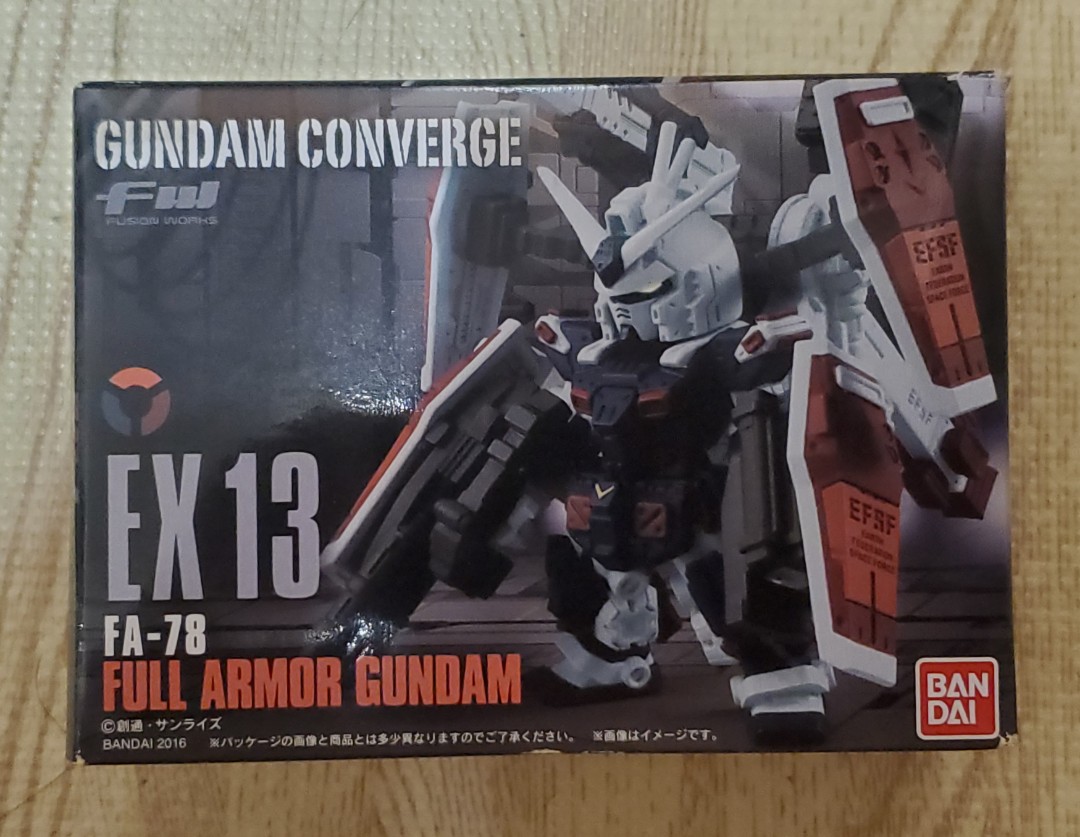 Bandai Gundam Converge FW EX 13 FA-78 Full Armor Gundam Thunderbolt Gundam 雷霆戰線 重武裝高達, 興趣及遊戲, 玩具 ...