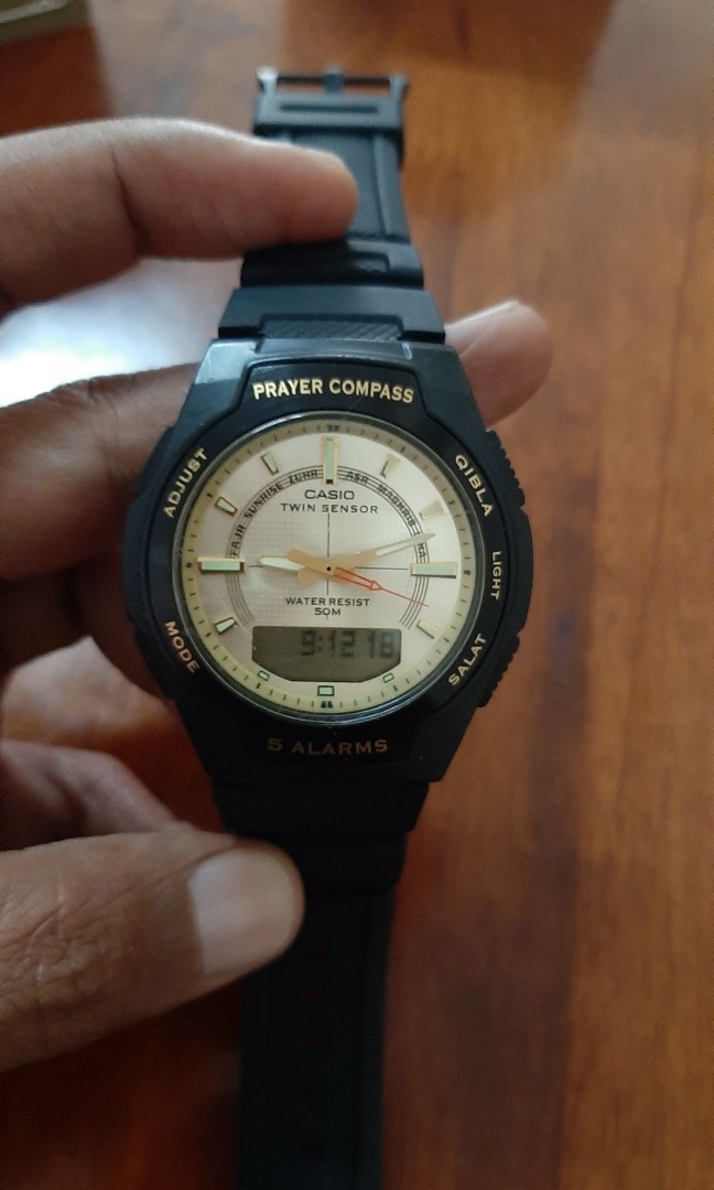 Cpw 500h casio prayer compass, Men's Fashion, Watches & Accessories ...
