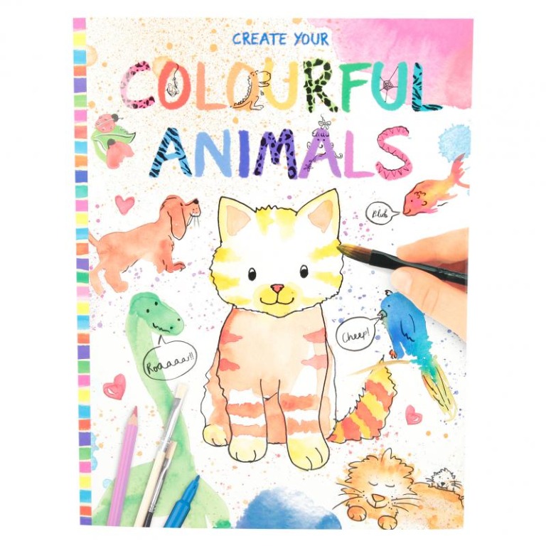 Create your Colourful Animals Colouring Book, Hobbies & Toys, Books ...