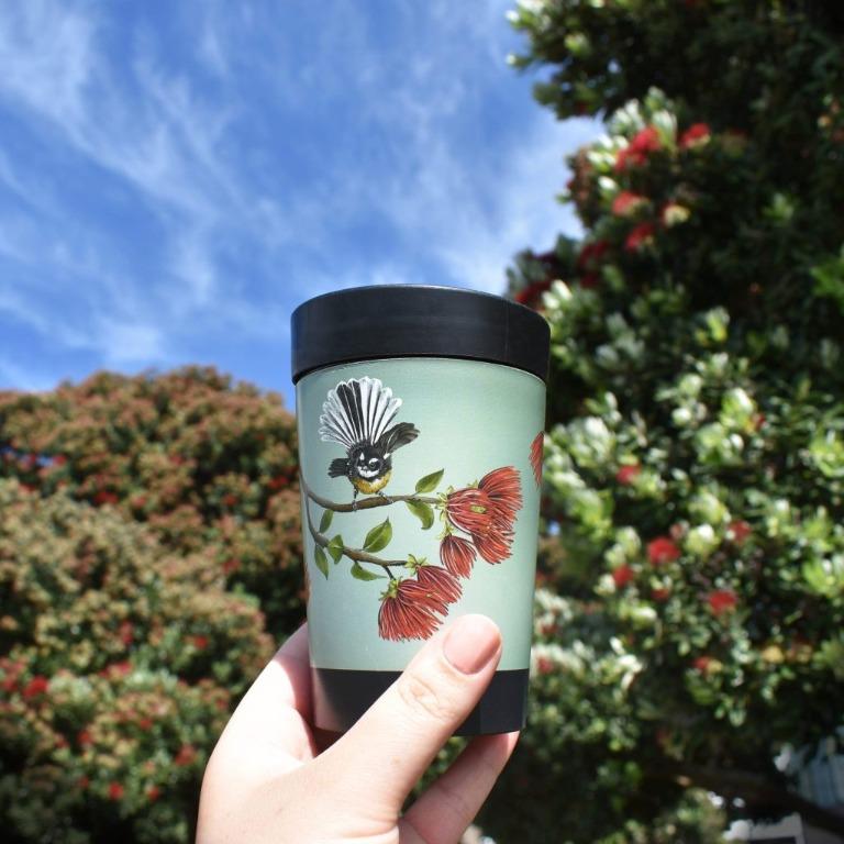 Cuppa Coffee Cup (12 oz.) - Pohutukawa Fantail Design, Furniture & Home ...