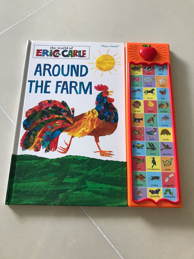 Eric Carle Around The Farm Play A Sound Hobbies And Toys Books