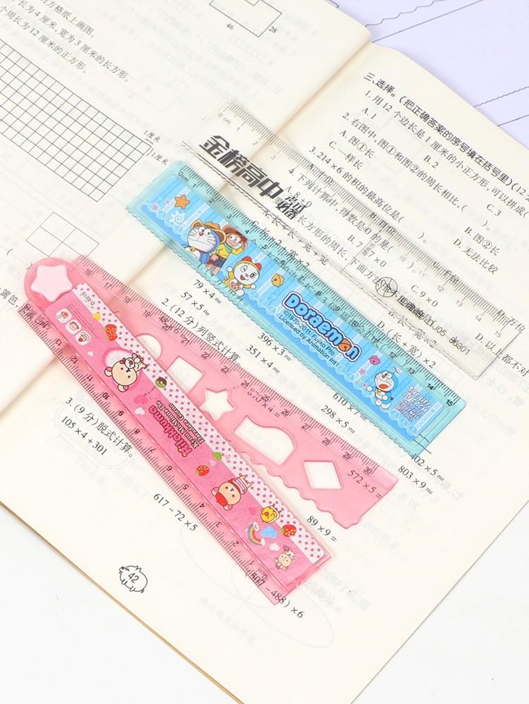 Foldable Cartoon 30cm Ruler with Shape template (Rilakkuma, Doraemon ...