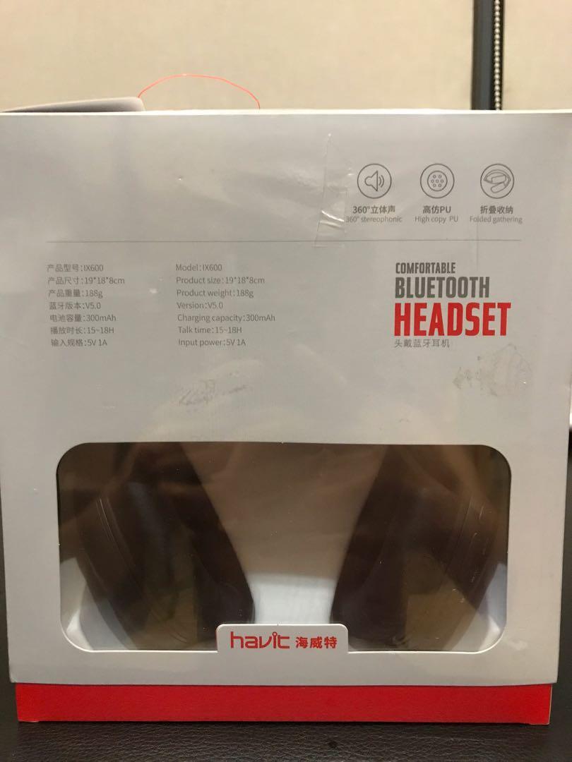 Havit IX600 Bluetooth Headset, Audio, Headphones & Headsets on Carousell