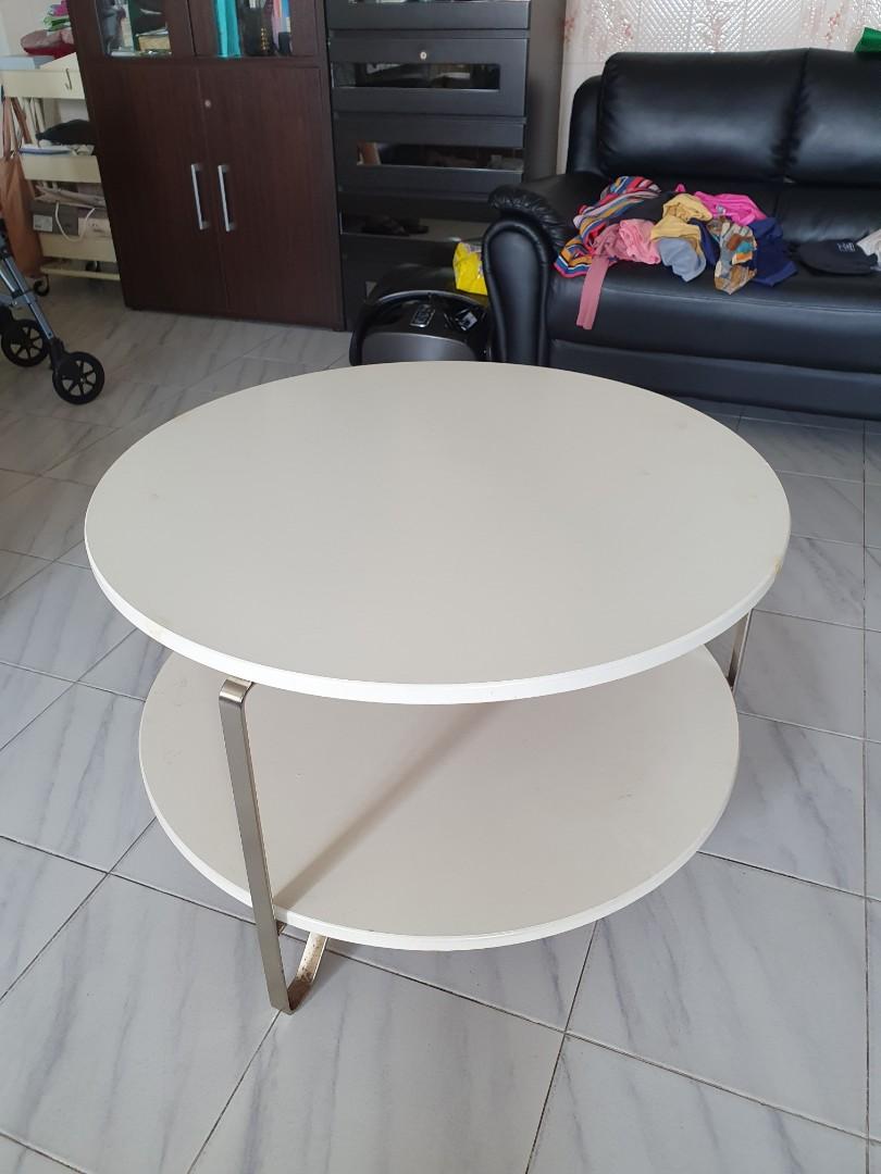 Ikea Round Coffee Table, Furniture & Home Living, Furniture, Tables ...