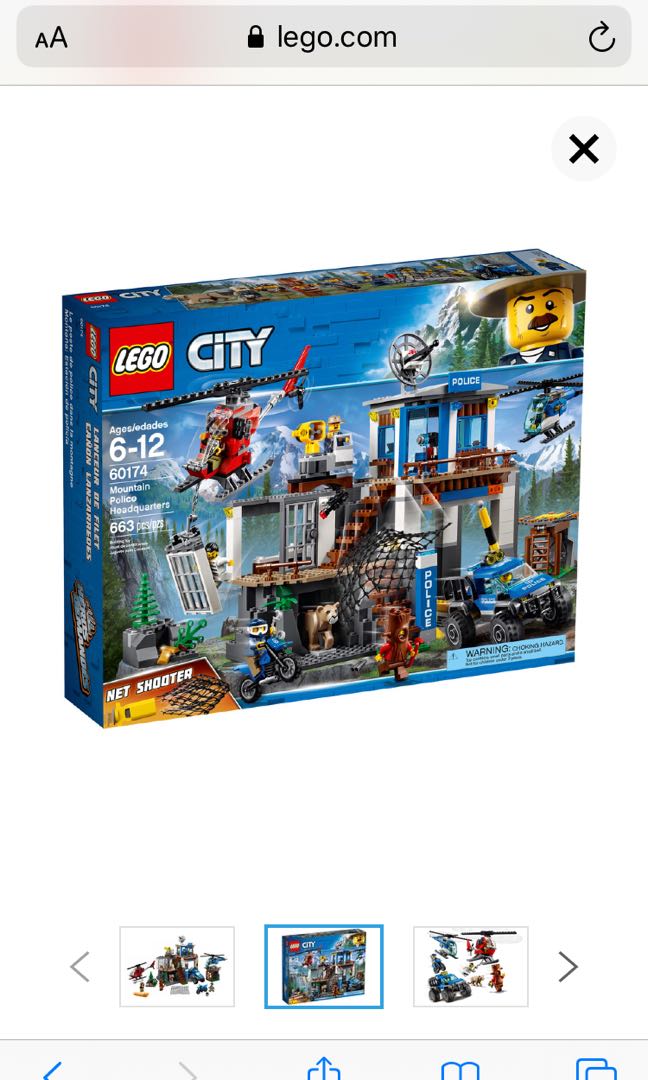 LEGO 60174 Mountain Police Headquarters, Hobbies & Toys, Toys & Games ...
