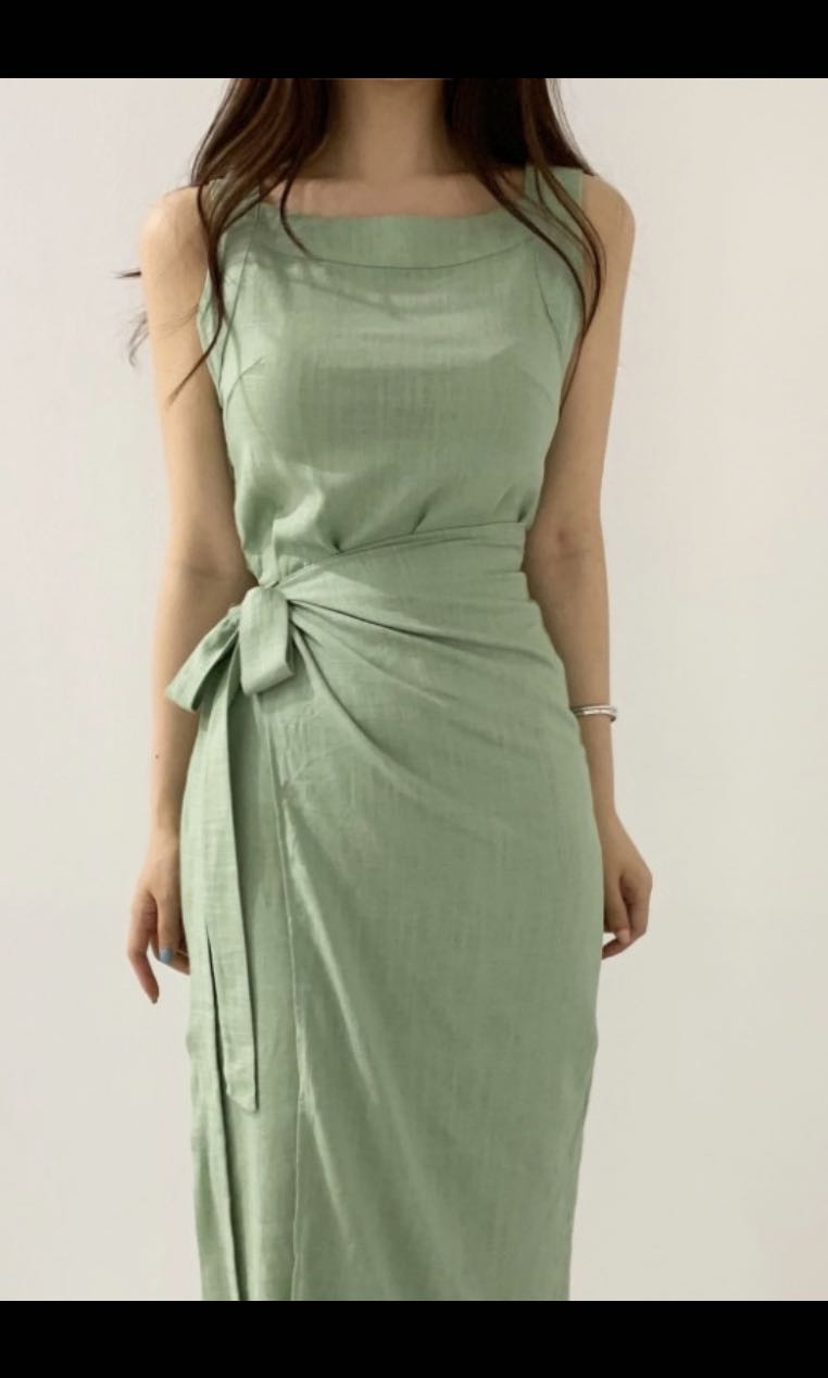 sage green linen dress | Dresses Images 2022