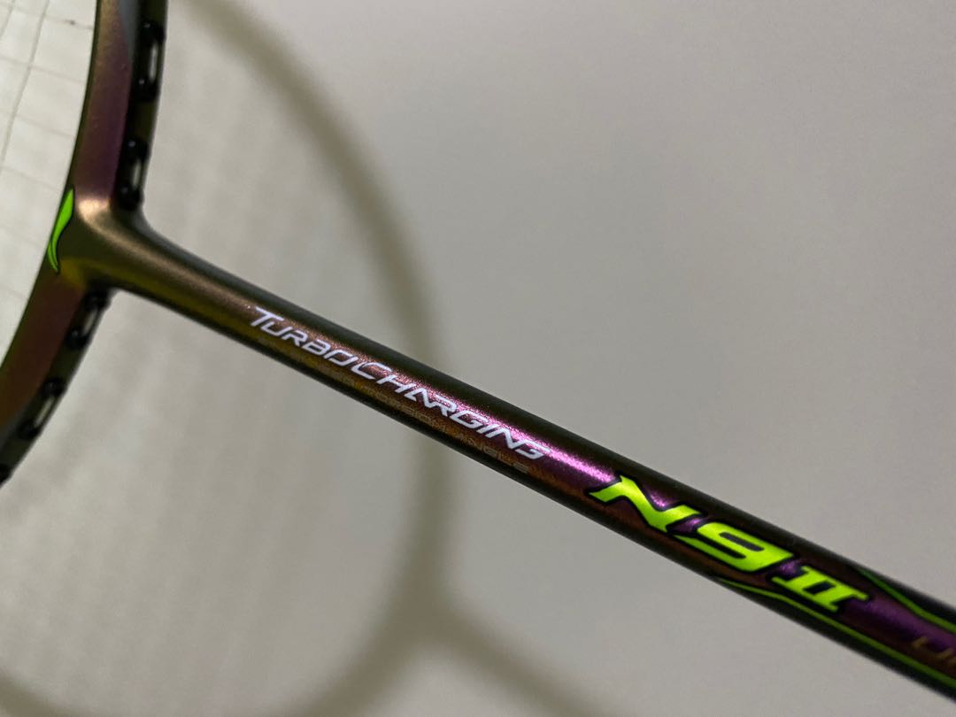 Lining n9II (purple/green) Turbo Charging 75D, Sports Equipment, Sports ...