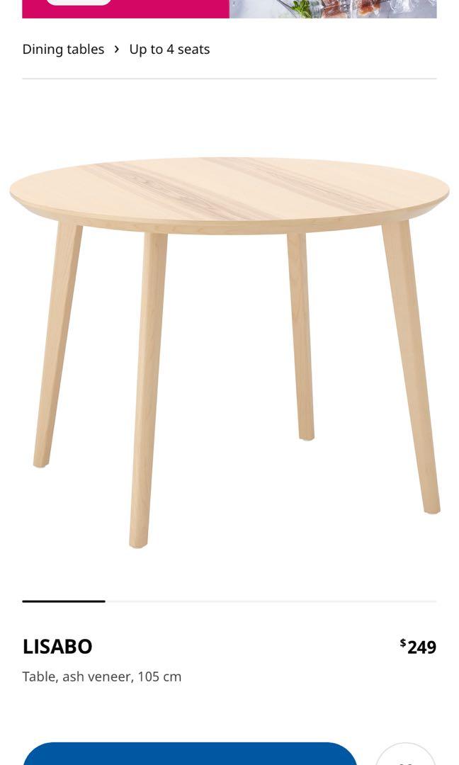 LISABO circle dining table, Furniture & Home Living, Furniture, Tables ...