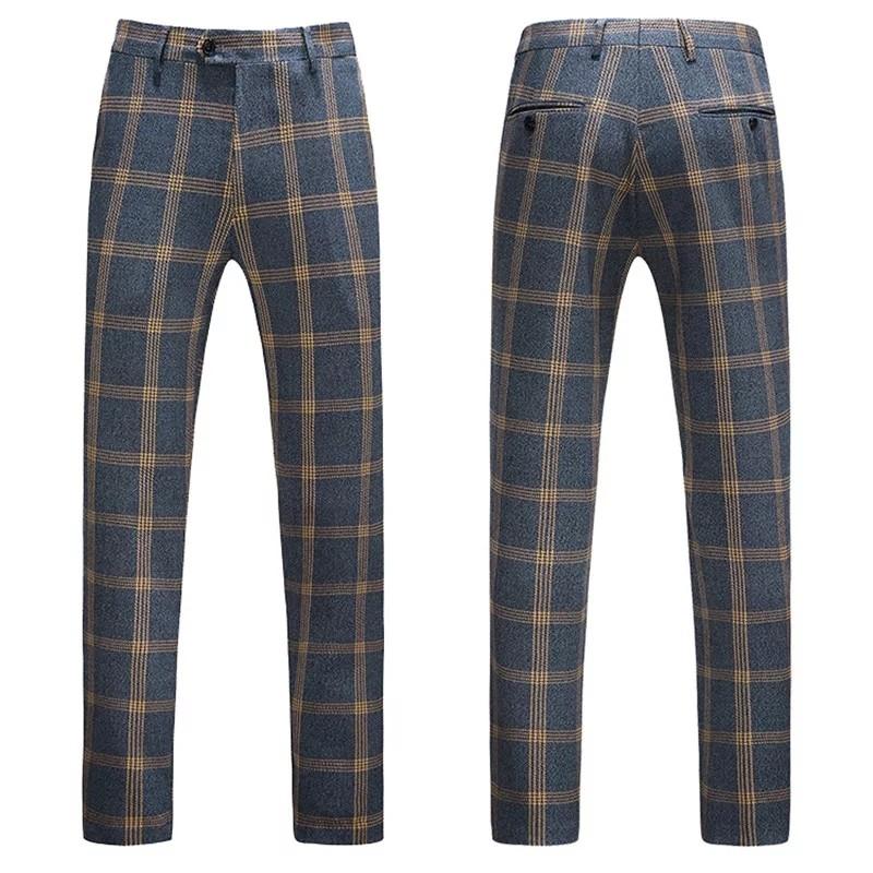 Men 3pc suit checkered suit formal suit wedding suits available prom ...