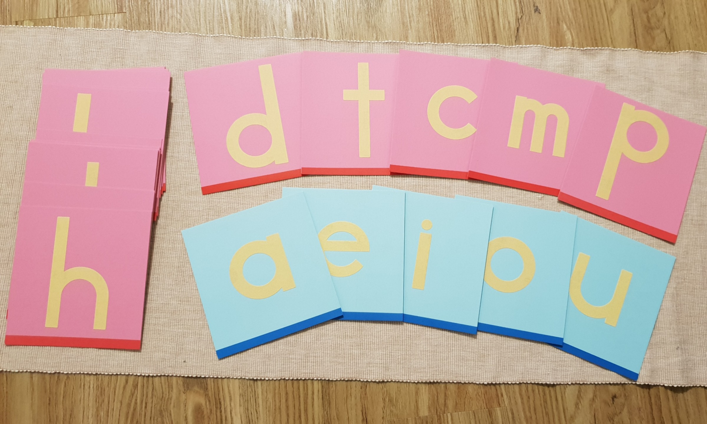 Montessori Sandpaper Alphabets/ Letters, Hobbies & Toys, Toys & Games ...