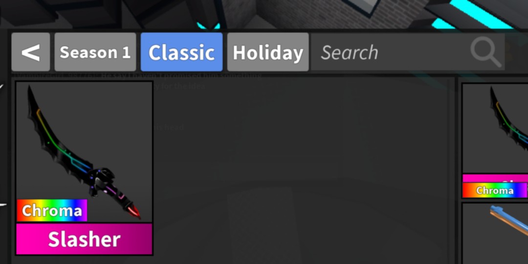 Murder Mystery 2 Roblox MM2 Chroma Slasher, Toys & Games, Video Gaming, In-Game Products on ...