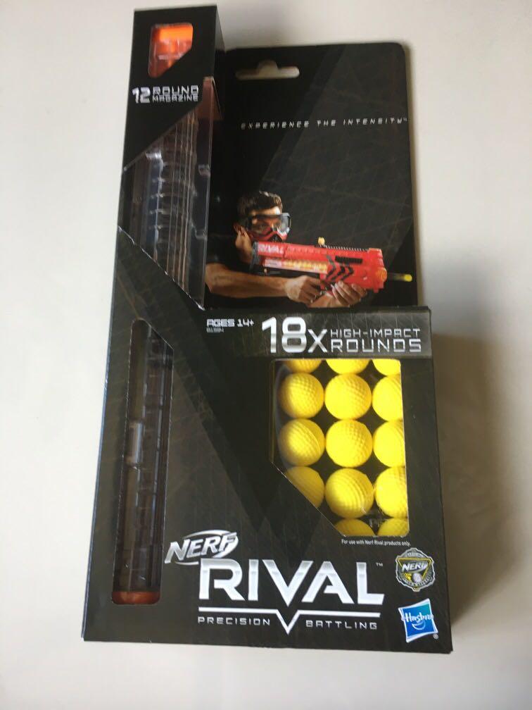 Nerf rival 12 rounds magazine with 18 rounds, Hobbies & Toys, Toys ...
