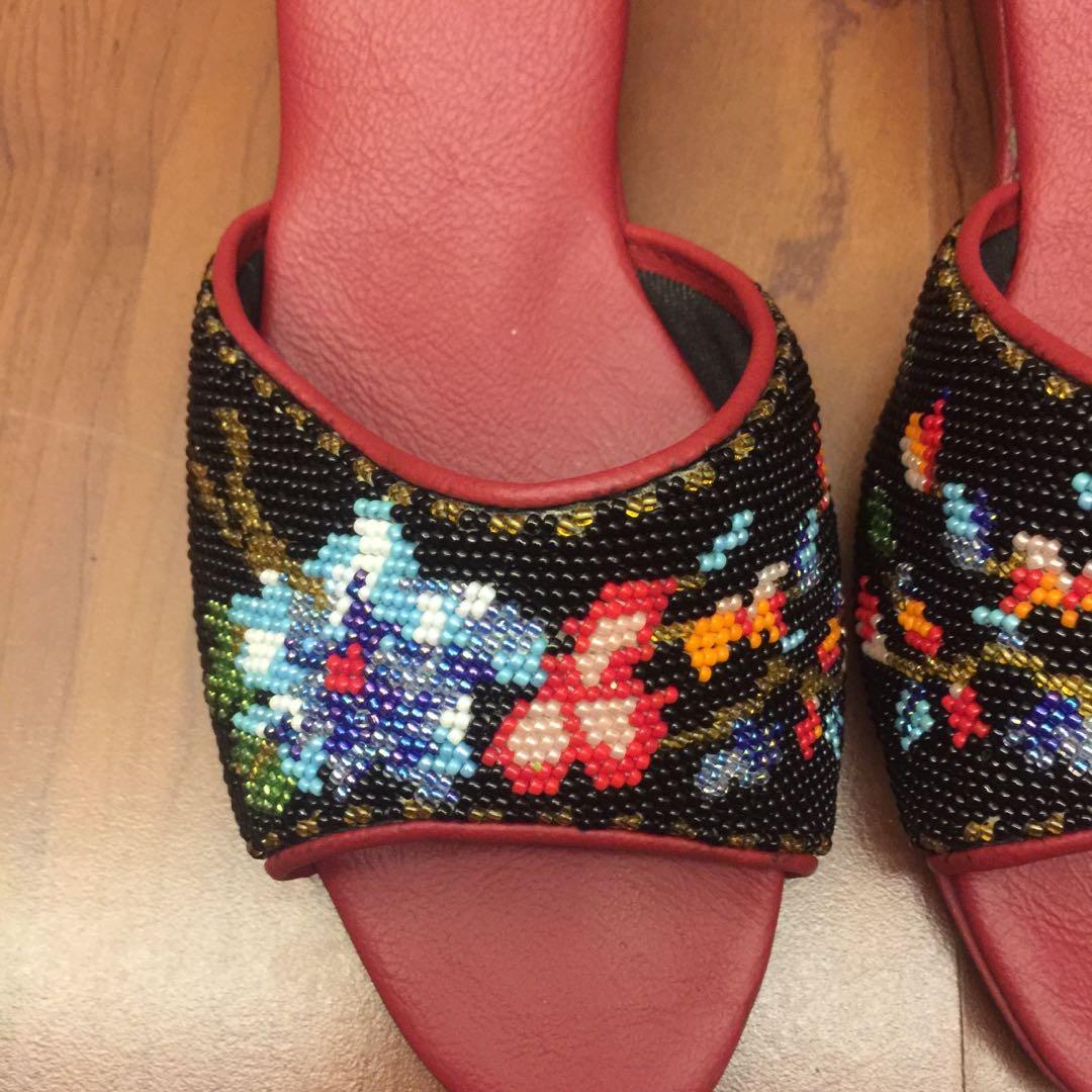 Nyonya Peranakan beaded shoes beadwork , Babies & Kids, Babies & Kids ...