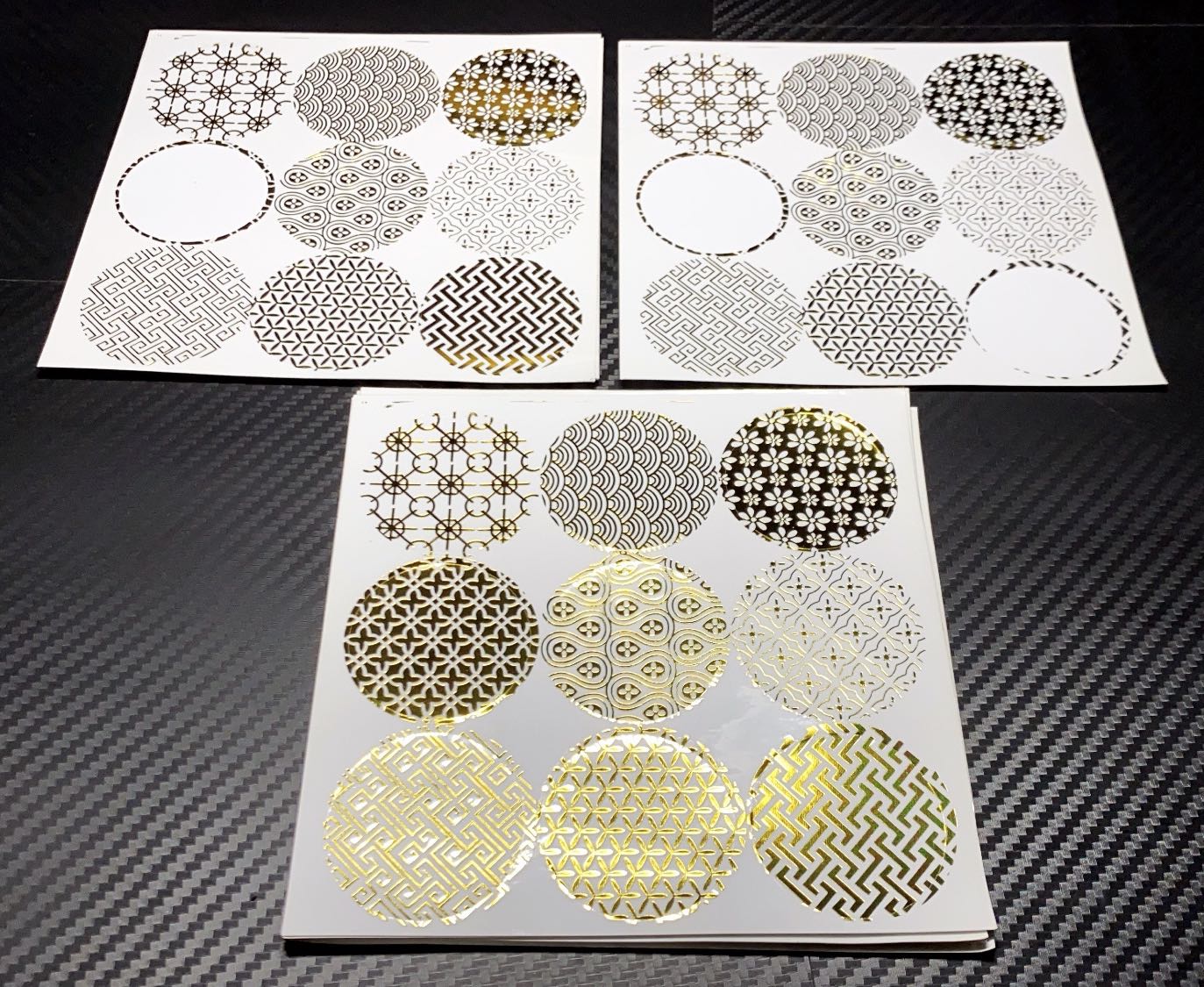 Pretty Gold Stickers ( Instagram cute shiny glossy matte sticker print ...