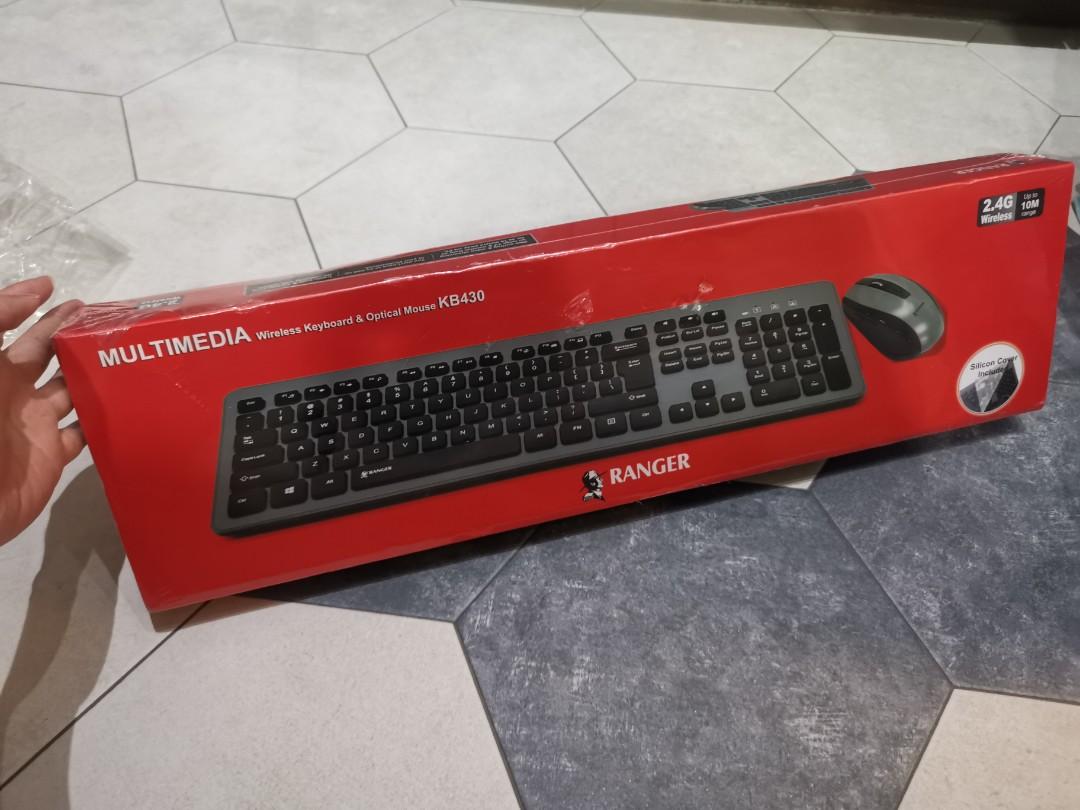 Ranger multimedia wireless keyboard & optical mouse KB430, Computers ...