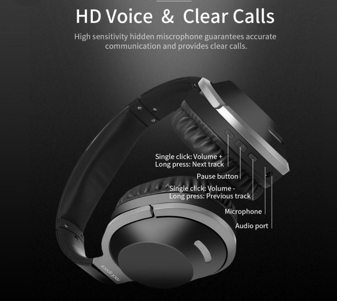 Rockspace 01 Wireless Bluetooth Headphone, Audio, Headphones & Headsets ...