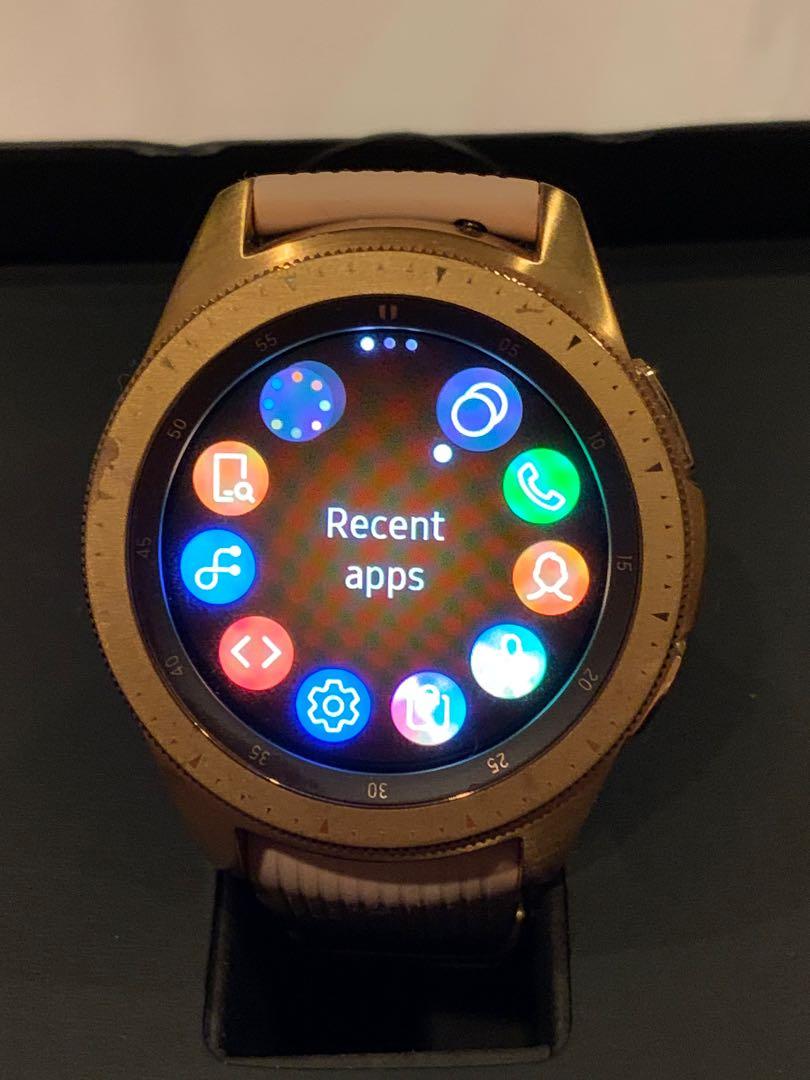 Samsung Galaxy Watch 42mm Rosegold, Mobile Phones & Gadgets, Wearables ...