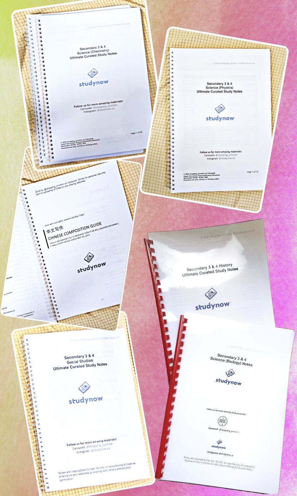 [sold 900] Sec 3/4 Notes for Sec 3 and 4 students taking O / NA / N ...