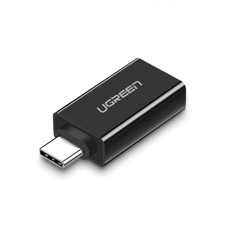 UGREEN (US173) USBC / Type-C (Male) to USB-A (Female) Adapter (Black or ...