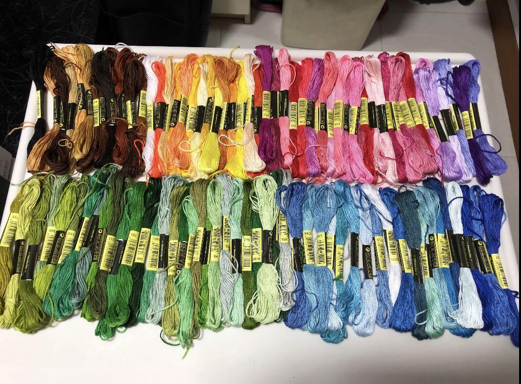 100 x Embroidery Thread, Hobbies & Toys, Stationery & Craft, Craft ...