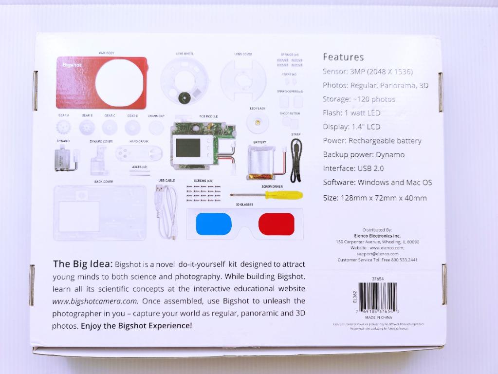 絕版 100% New Bigshot camera kit STEM Education, 興趣及遊戲, 旅行, 旅遊 - 旅行必需品及用品 ...
