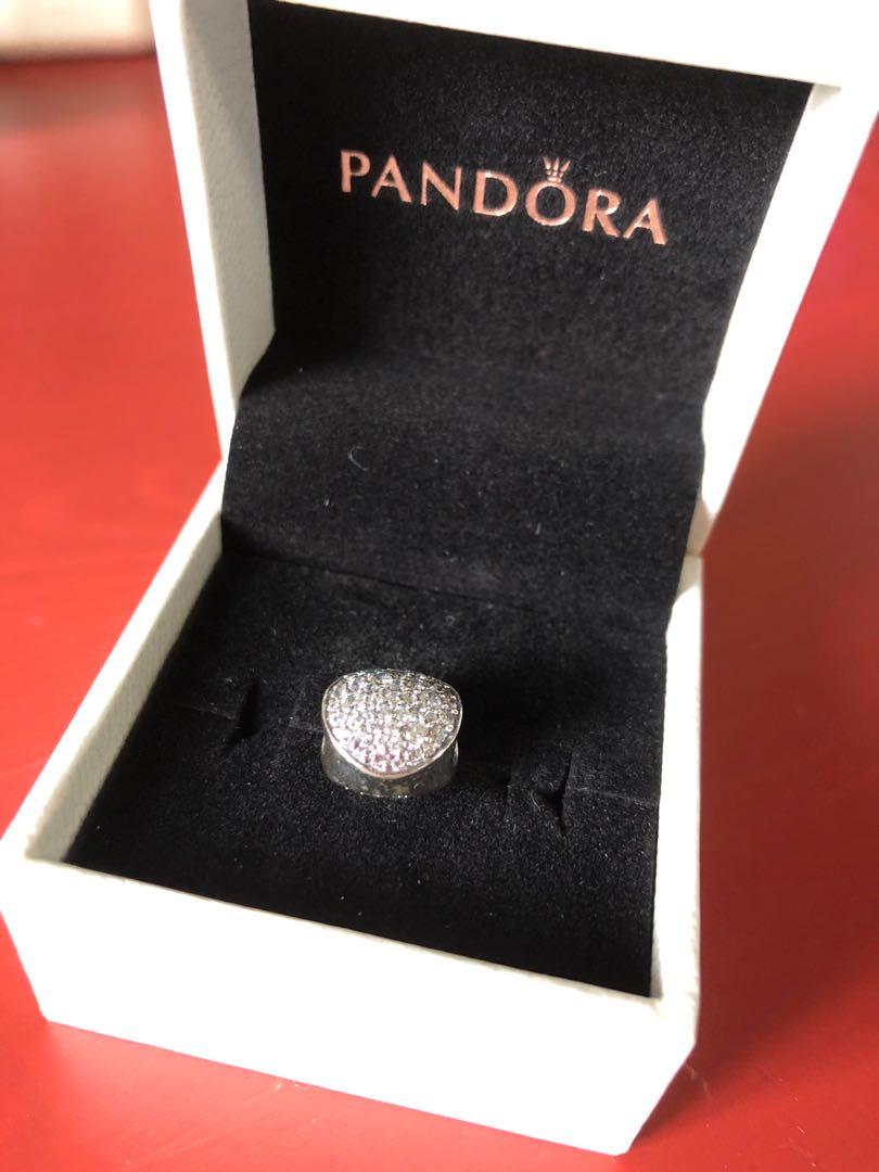 Authentic Pandora Round Pave Charm, Women's Fashion, Jewelry ...