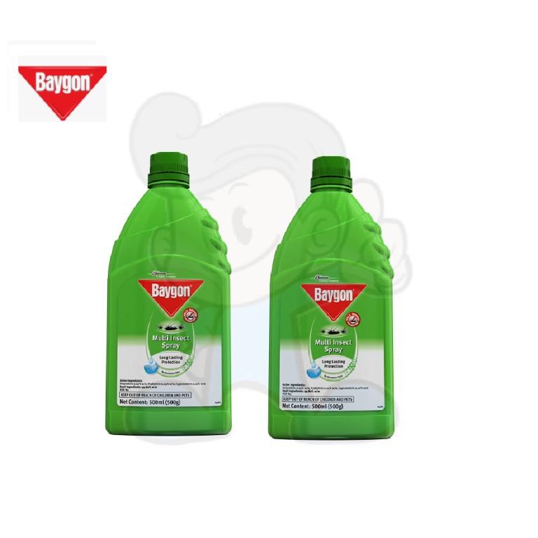 Baygon Multi Insect Spray - Water Based Refill ( 2 x 500 ml ...