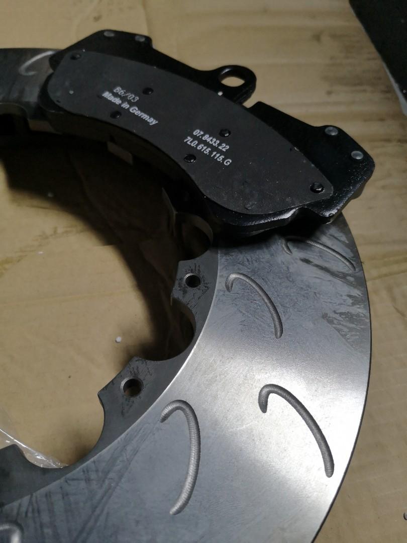 Disc rotor 350mm x32mm for original brembo 18z 6pot & brake pad, Car ...