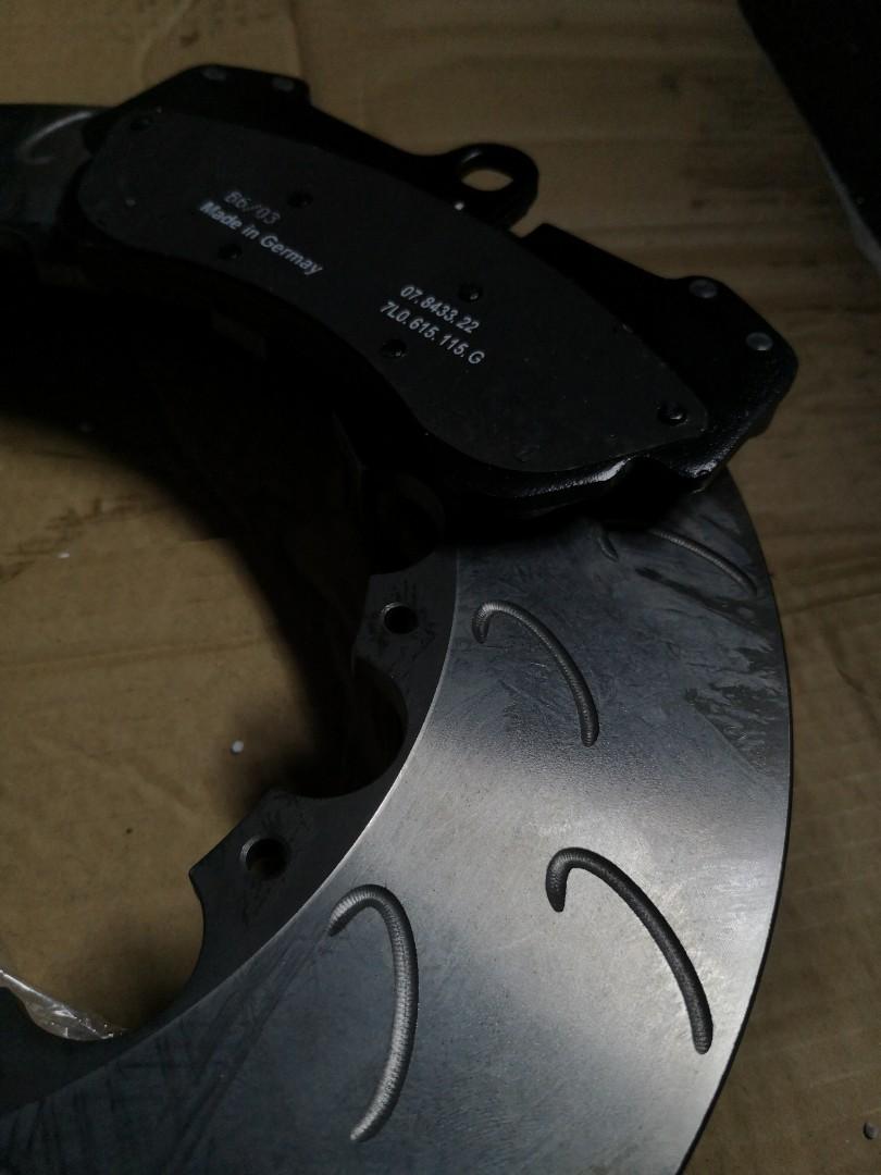 Disc rotor 350mm x32mm for original brembo 18z 6pot & brake pad, Car ...