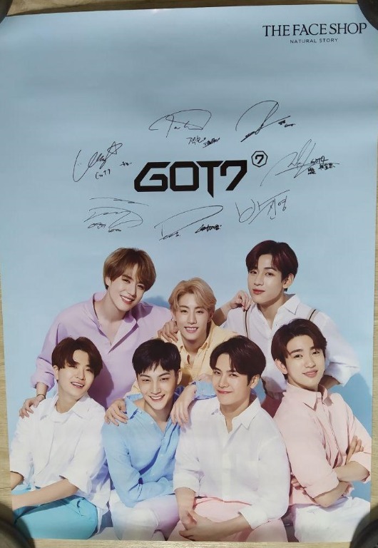 GOT 7 The Face Shop Signed Poster, Hobbies & Toys, Memorabilia ...