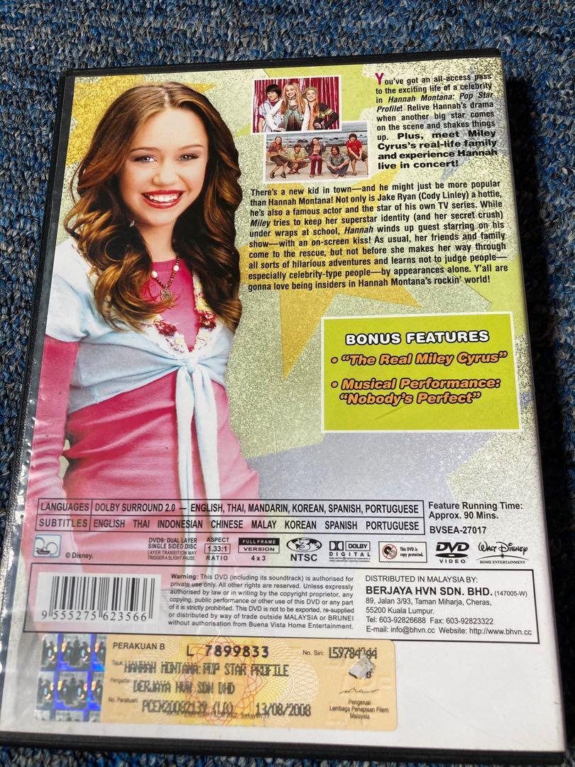 Hannah Montana (Pop Star Profile Dvd), Hobbies & Toys, Music & Media ...
