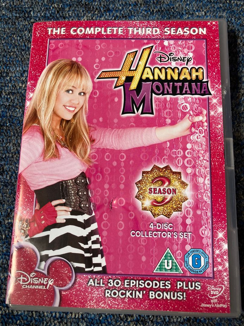 Hannah Montana Season 3 (Dvd Boxset), Hobbies & Toys, Music & Media ...
