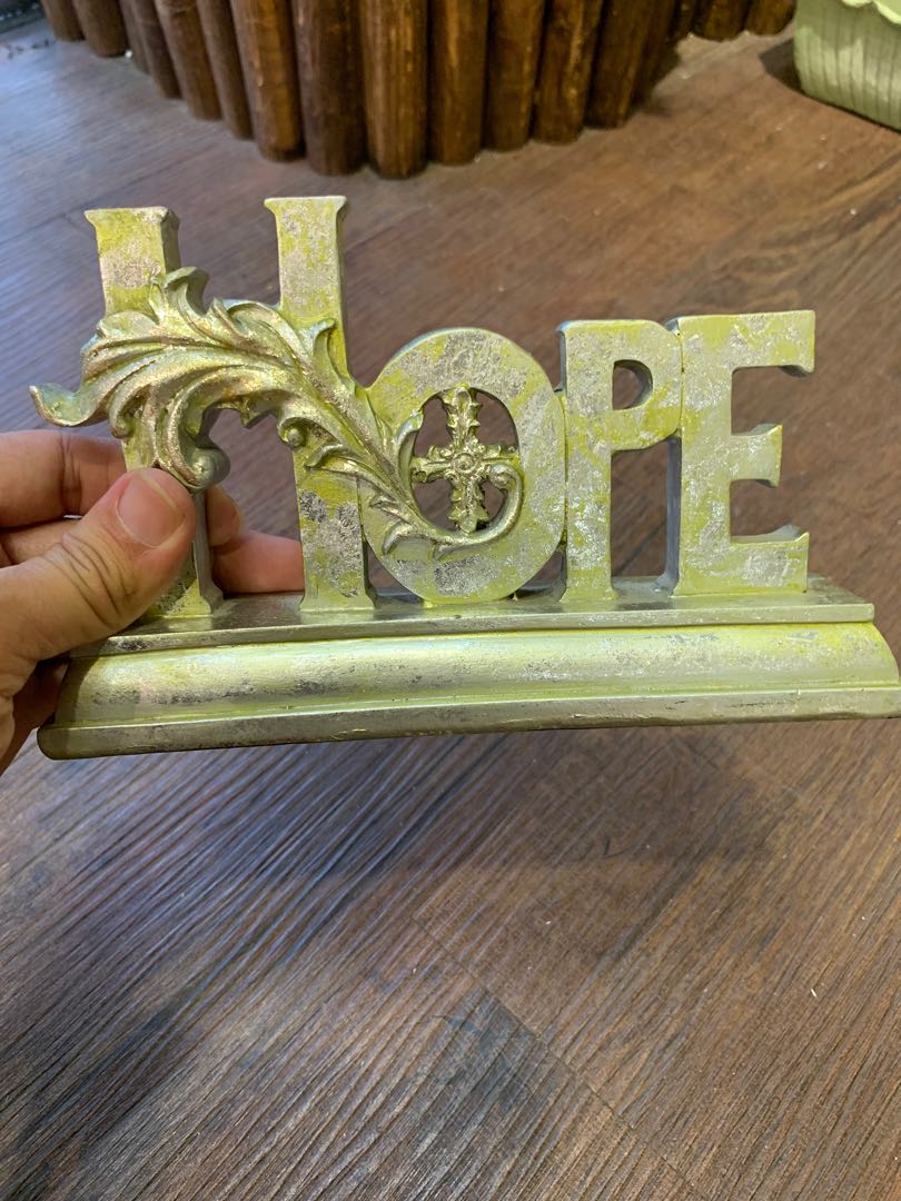 Hope decor table decor, Furniture & Home Living, Home Decor, Wall Decor ...