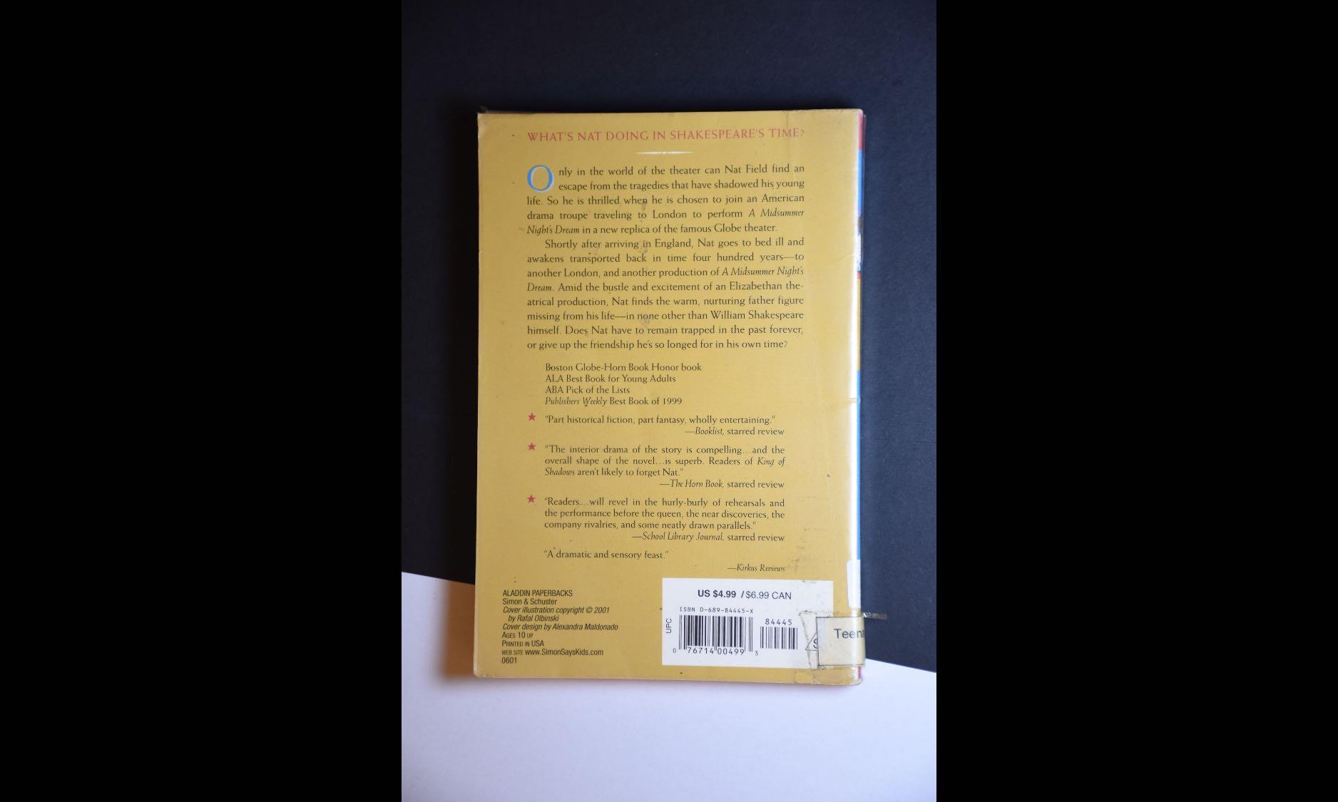 King of Shadows-Susan Cooper, Books & Stationery, Fiction on Carousell