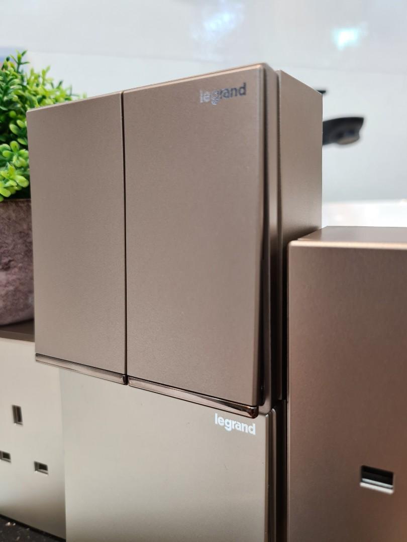 Legrand galion rose gold/ champagne socket switch, Furniture & Home ...