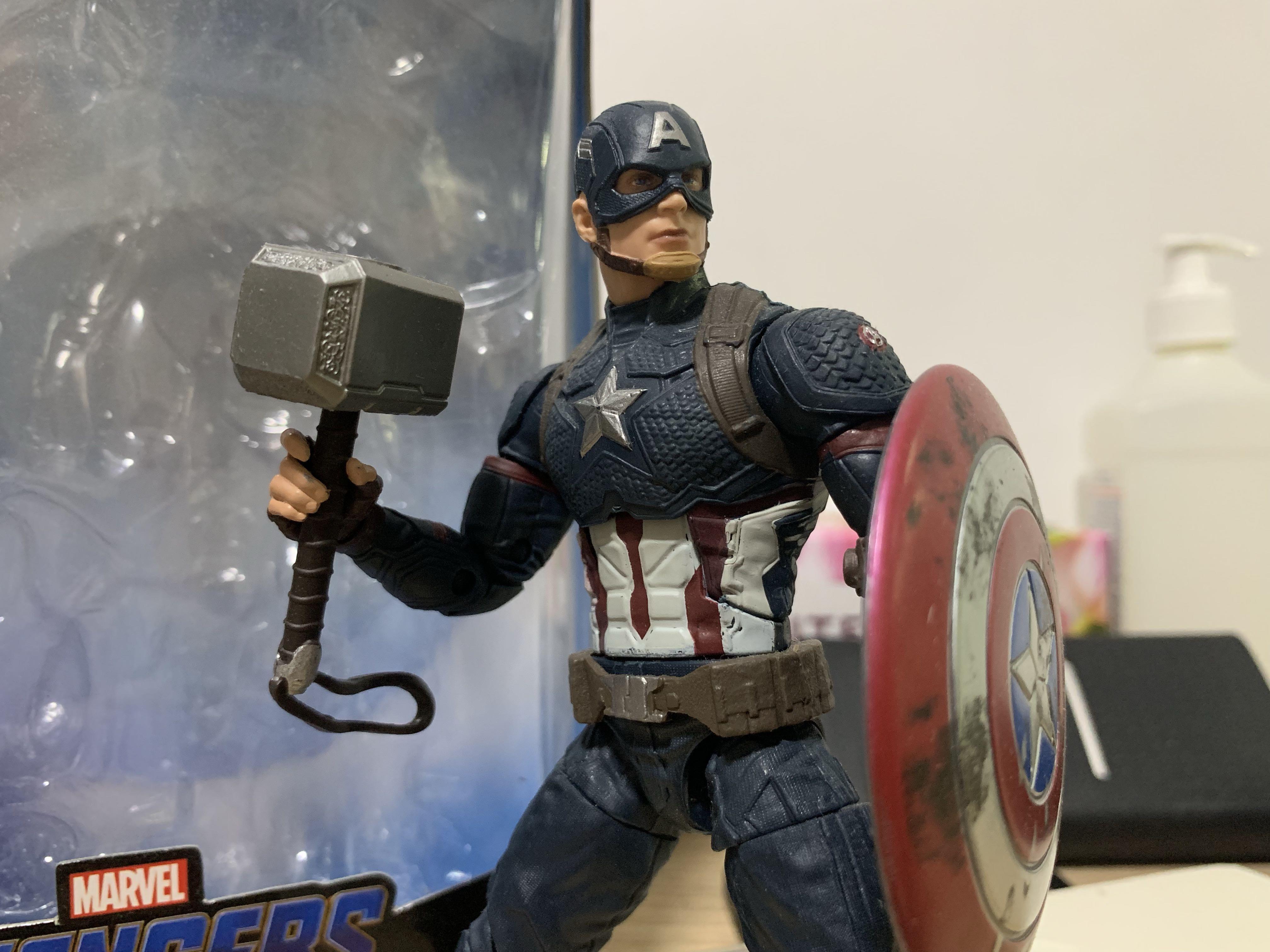 Marvel Legends Worthy Captain America w / ML Nota Studio Steve Rogers ...