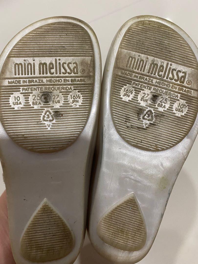 Authentic Mini Melissa size US 10, Babies & Kids, Babies & Kids Fashion ...